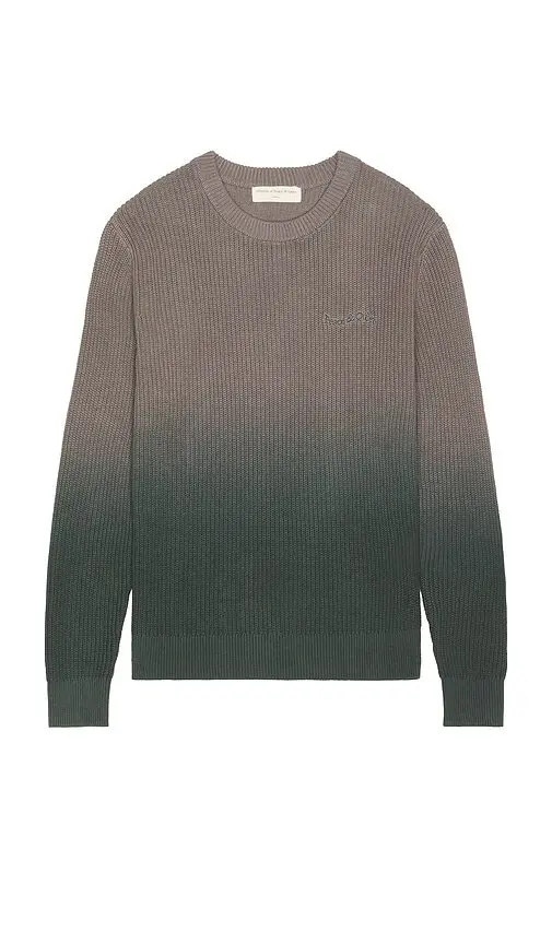 MUSEUM OF PEACE & QUIET Wordmark Knit Sweater In Green