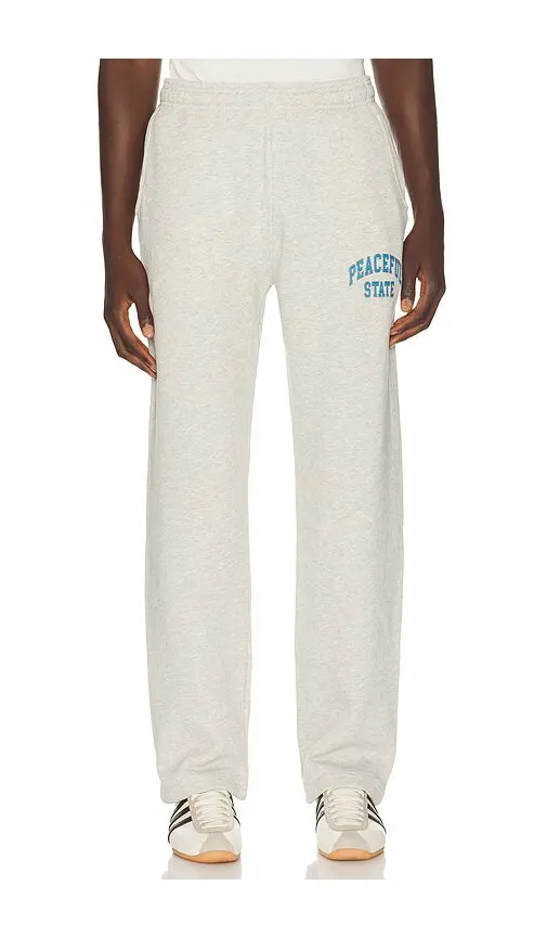 MUSEUM OF PEACE & QUIET Peaceful Sweatpants In Grey
