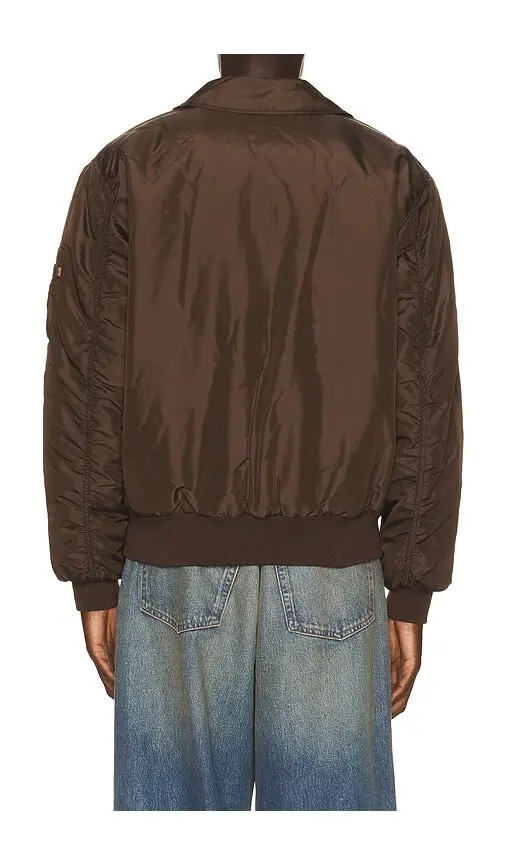 Alpha Industries Cwu 45/p Relaxed Fit Flight Jacket In Brown