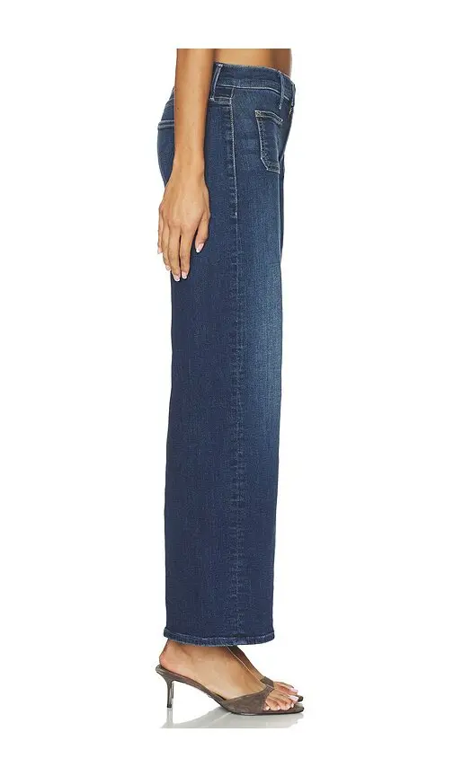 MOTHER Lil Petite Patch Pocket Mid Rise Maven Sneak Jeans In Blue
