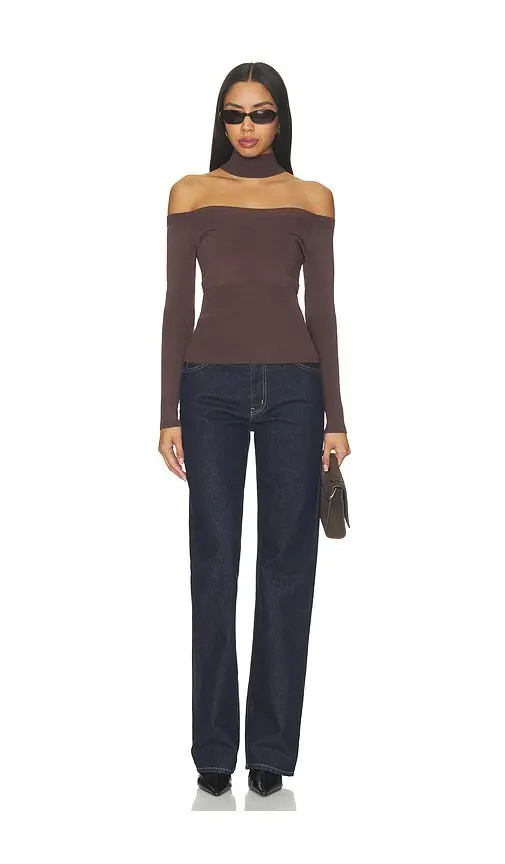 Simkhai Lila Cold Shoulder Top