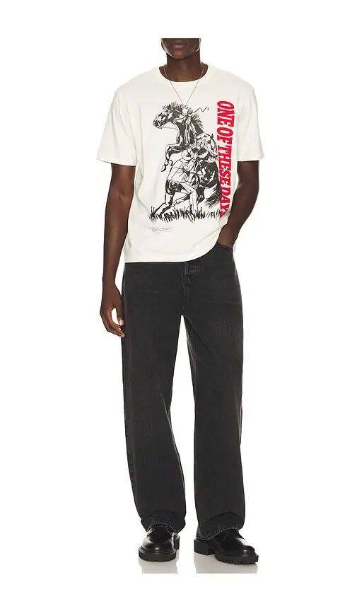 ONE OF THESE DAYS Anyhow Tee Shirt In White