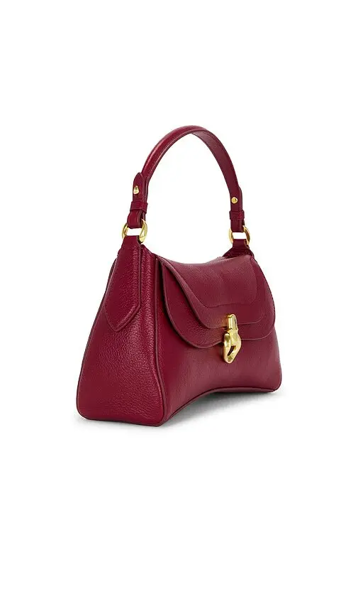 Polo Ralph Lauren Leather Crossbody Small Bag In Burgundy