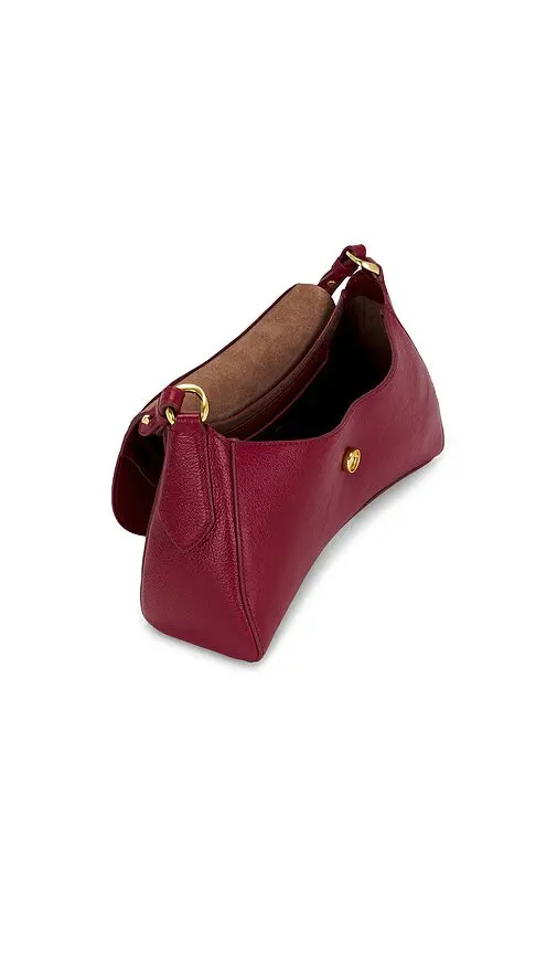 Polo Ralph Lauren Leather Crossbody Small Bag In Burgundy