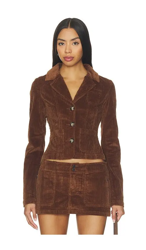 GUIZIO Celine Jacket In Brown