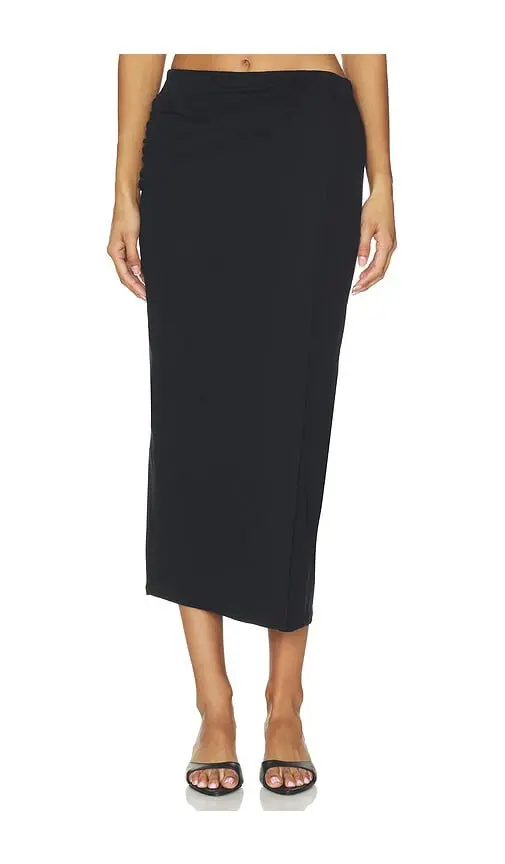 Vince Waist Draped Midi Skirt