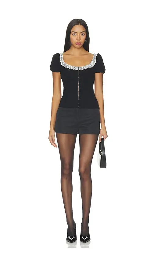 MORE TO COME Hannah Puff Sleeve Top