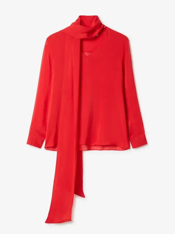 HOUSE OF DAGMAR Chiffon Scarf Blouse