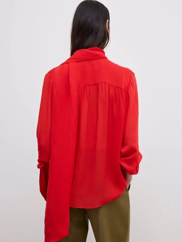 HOUSE OF DAGMAR Chiffon Scarf Blouse