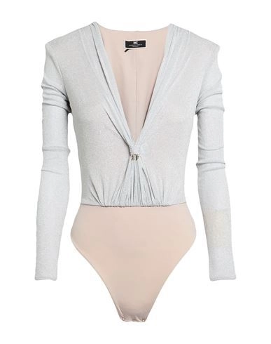 Elisabetta Franchi Bodysuit Light Size Viscose, Polyamide, Polyester, Elastane - Grey