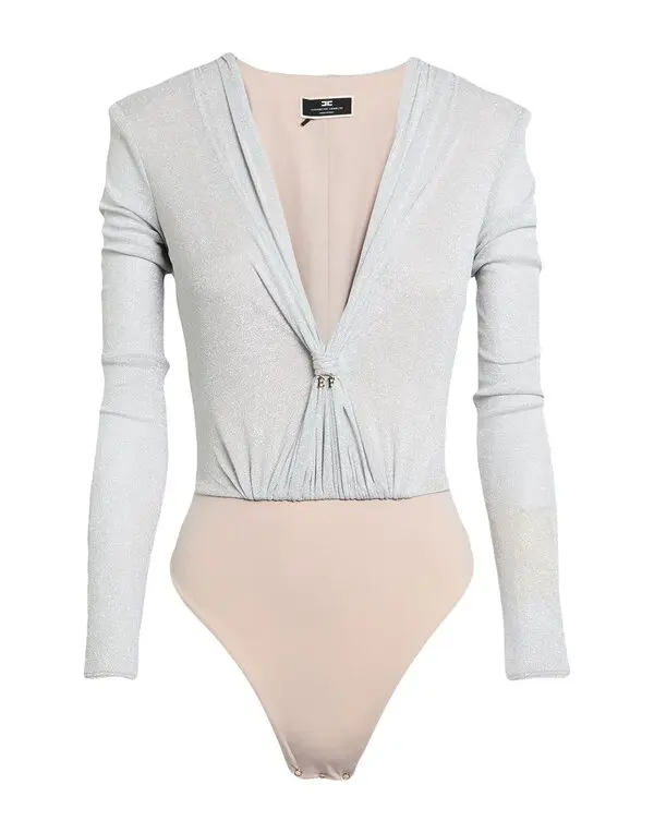 Elisabetta Franchi Bodysuit Light Size Viscose, Polyamide, Polyester, Elastane