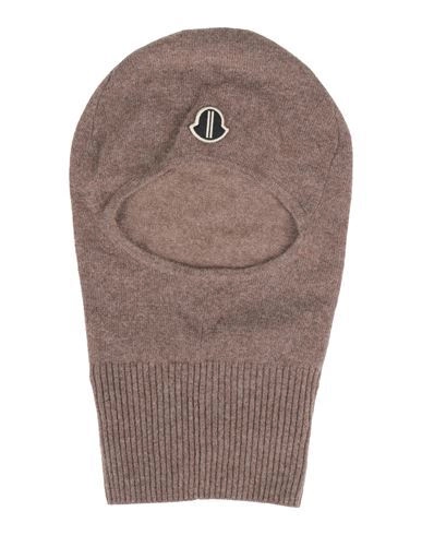 MONCLER + RICK OWENS Hat Taupe Size Virgin Wool, Cashmere - Grey