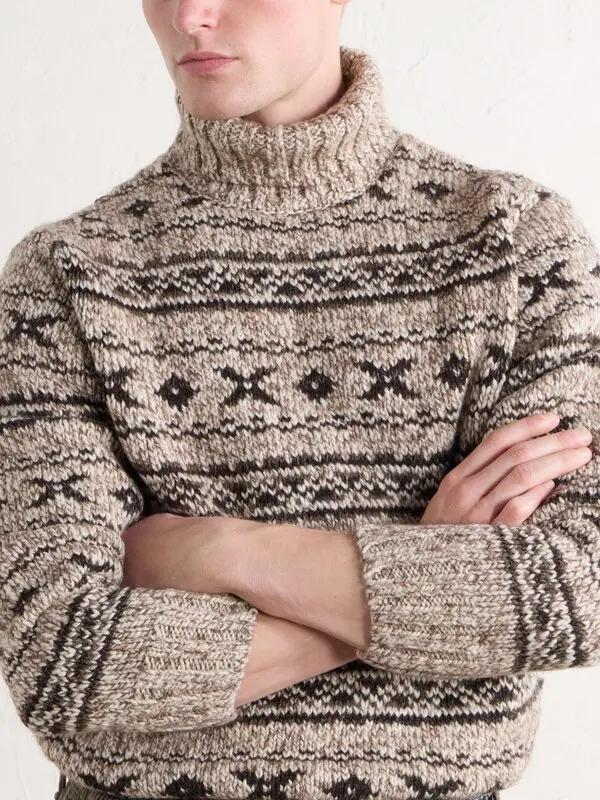 Ralph Lauren Fair Isle Wool-blend Jacquard Rollneck Sweater