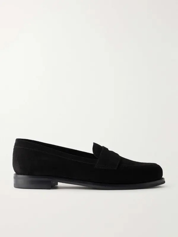 MORJAS The Ivy Suede Penny Loafers