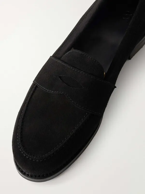 MORJAS The Ivy Suede Penny Loafers