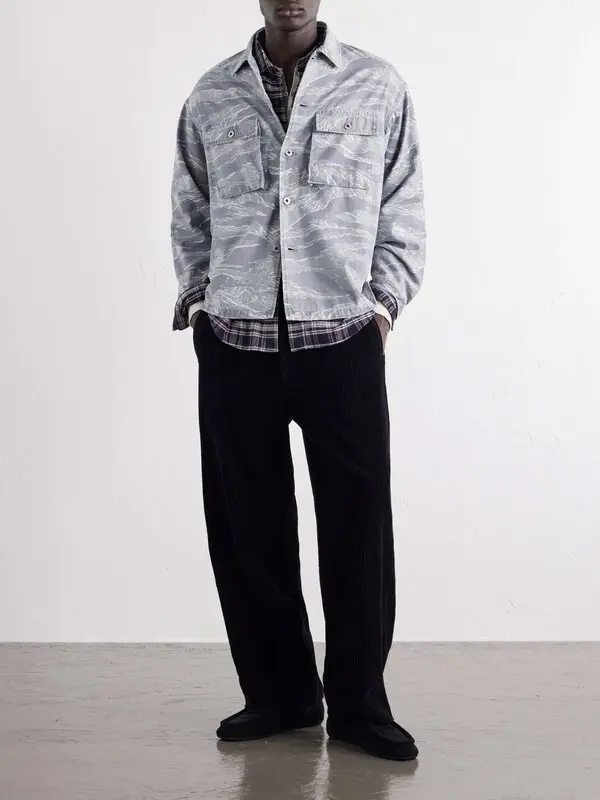 A.PRESSE Printed Cotton Jacket