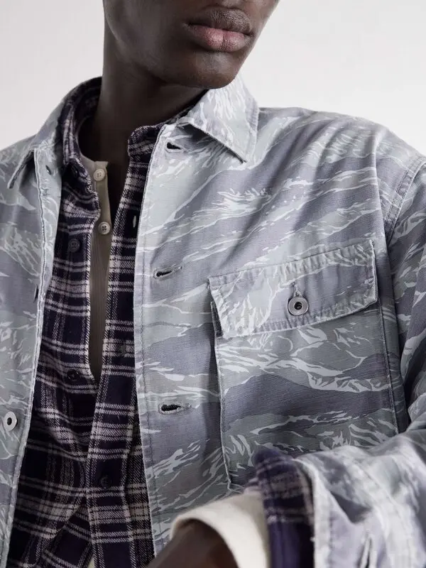 A.PRESSE Printed Cotton Jacket