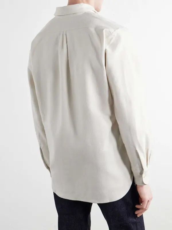 WYTHE Officer’s Organic Cotton-moleskin Shirt