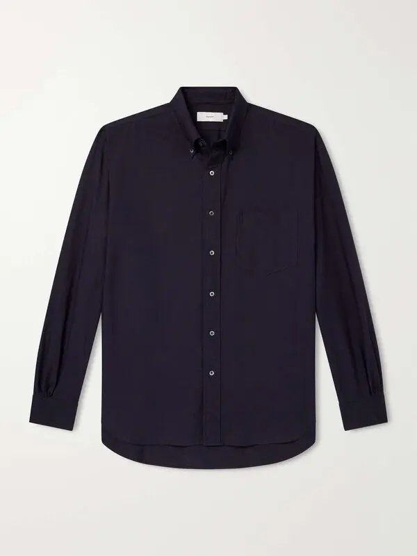 GRAPHPAPER Cotton-oxford Shirt - Navy