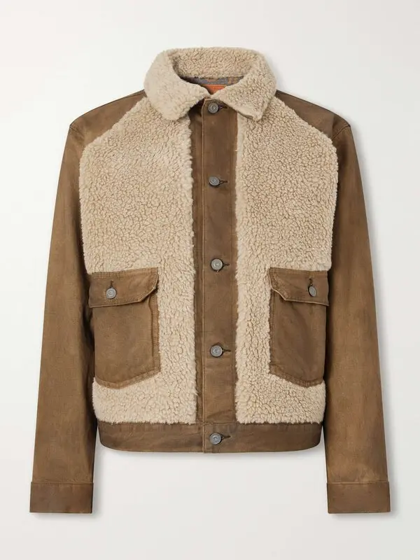 Ralph Lauren Fleece-trimmed Denim Jacket