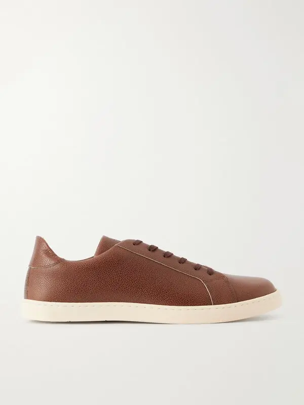 George Cleverley Jack Iii Full-grain Leather Sneakers