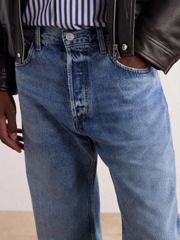 AGOLDE Magnus Straight-leg Distressed Organic Cotton Jeans