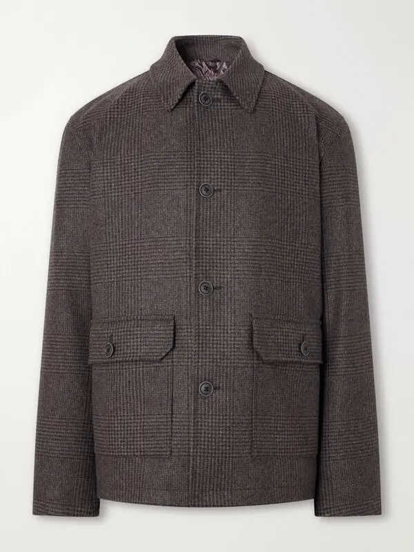 Herno Padded Wool-blend Tweed Overshirt