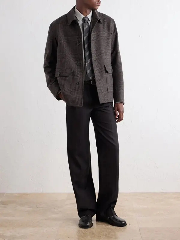 Herno Padded Wool-blend Tweed Overshirt