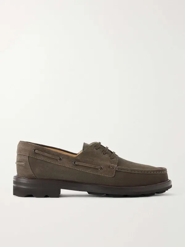 Brioni Suede Boat Shoes