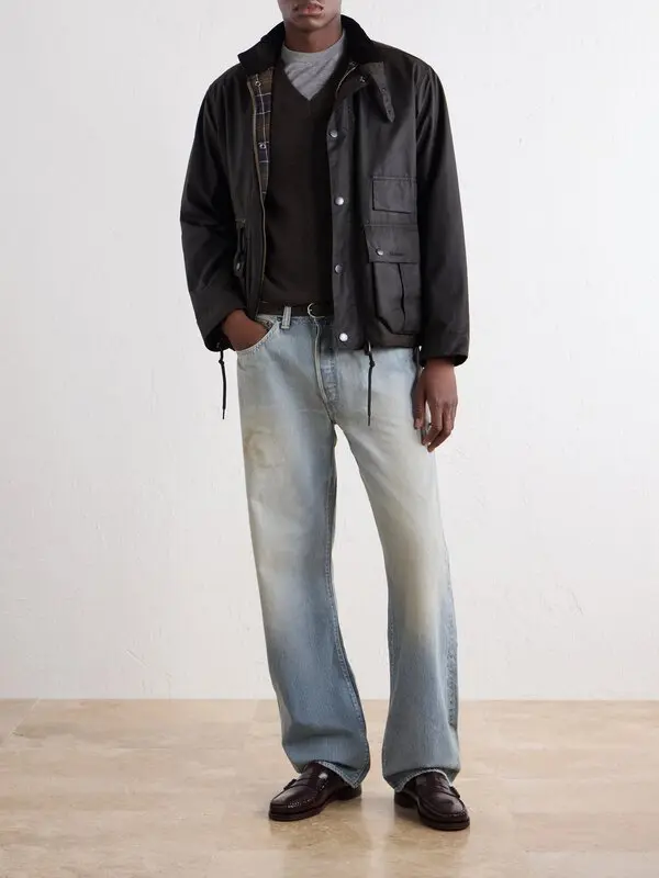 FULLCOUNT Straight-leg Distressed Jeans