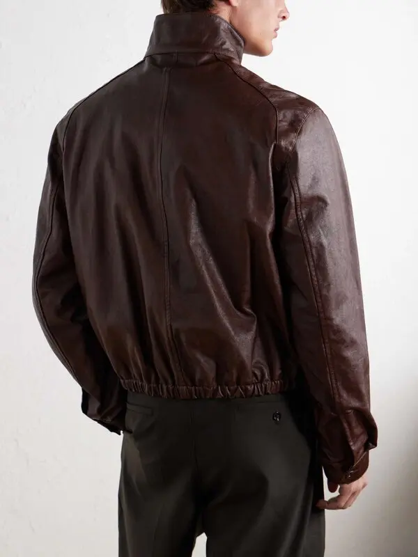 LEMAIRE Leather Jacket - Brick