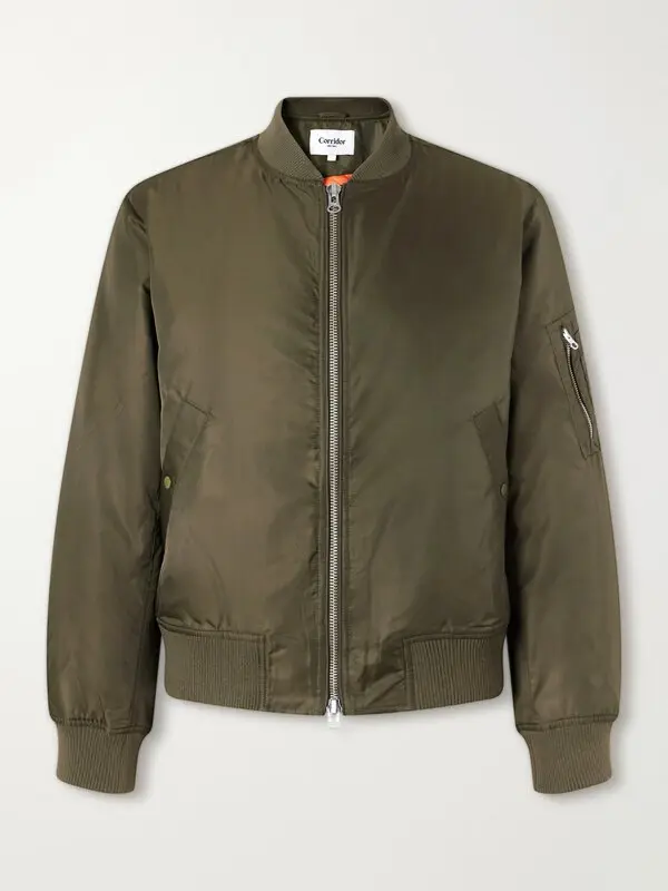 CORRIDOR Padded Shell Bomber Jacket - Green