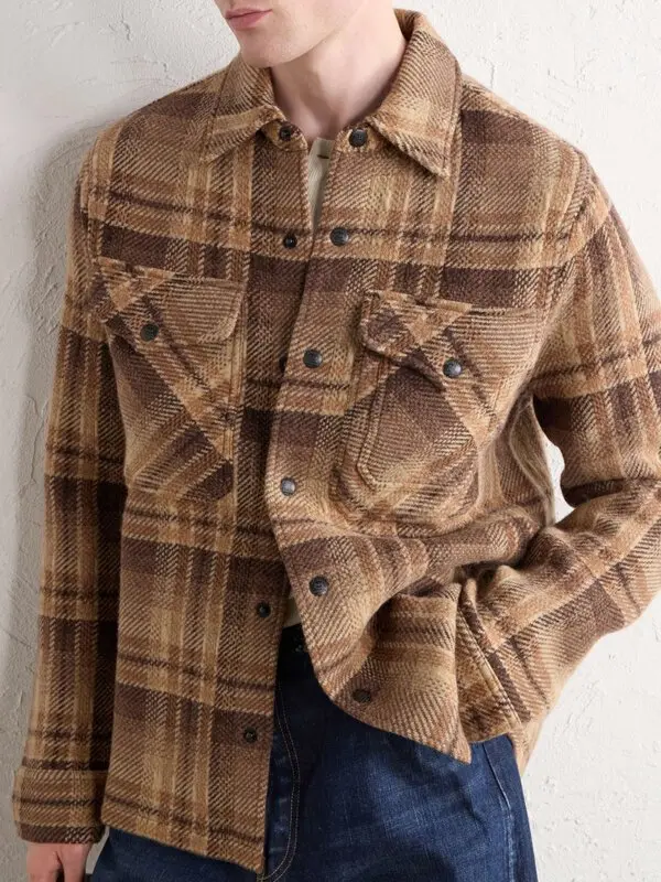 Ralph Lauren Checked Jacquard-knit Wool Jacket