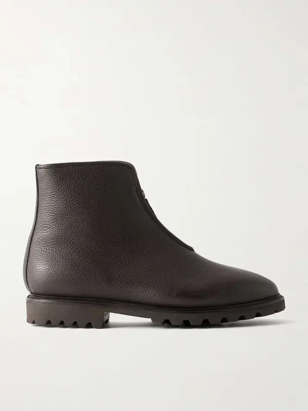 MORJAS Alpine Shearling-lined Full-grain Leather Chelsea Boots - Brown