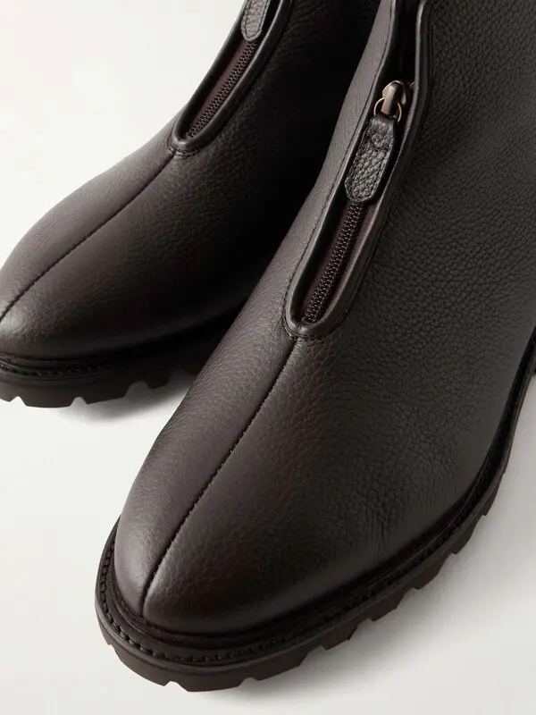 MORJAS Alpine Shearling-lined Full-grain Leather Chelsea Boots