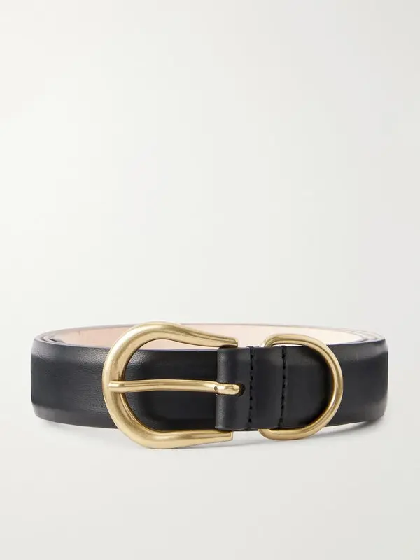 DEHANCHE Hollyhock 2.5cm Leather Belt - Black