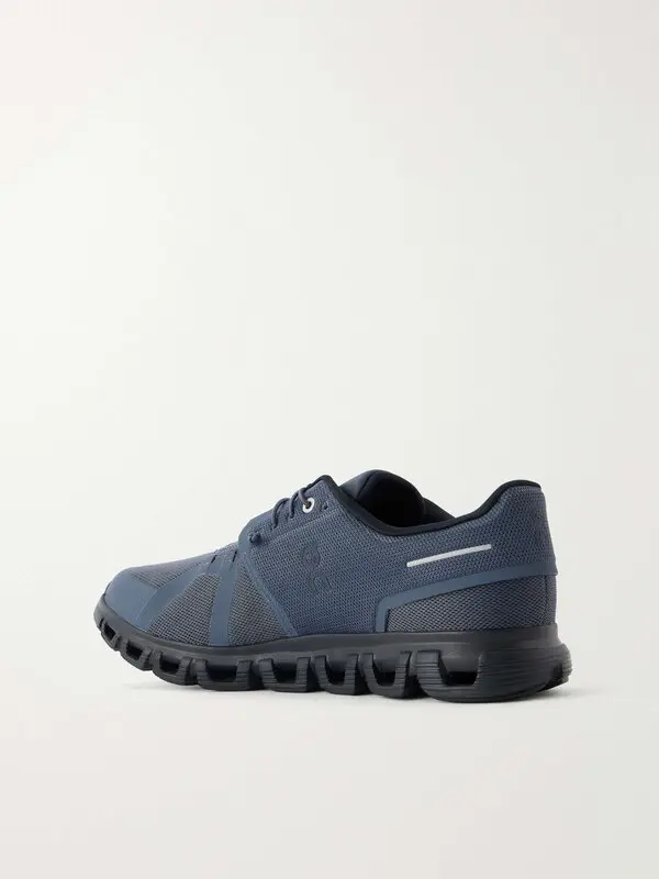 On Cloud 6 Rubber-trimmed Stretch-knit Sneakers