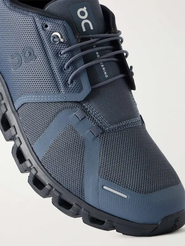 On Cloud 6 Rubber-trimmed Stretch-knit Sneakers