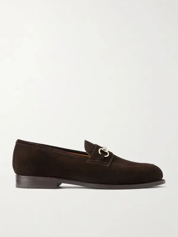 MORJAS The Horsebit Suede Loafers