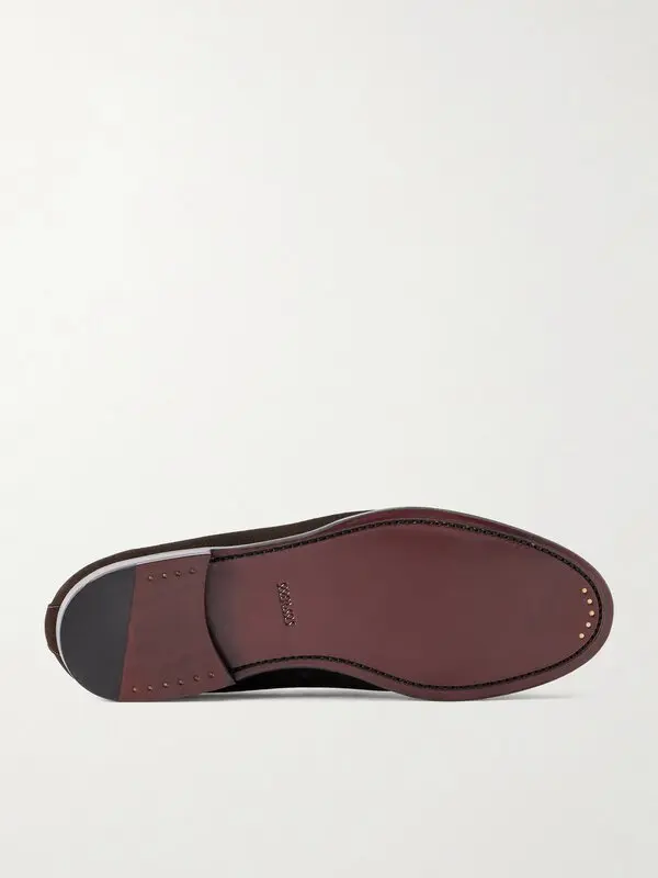 MORJAS The Horsebit Suede Loafers