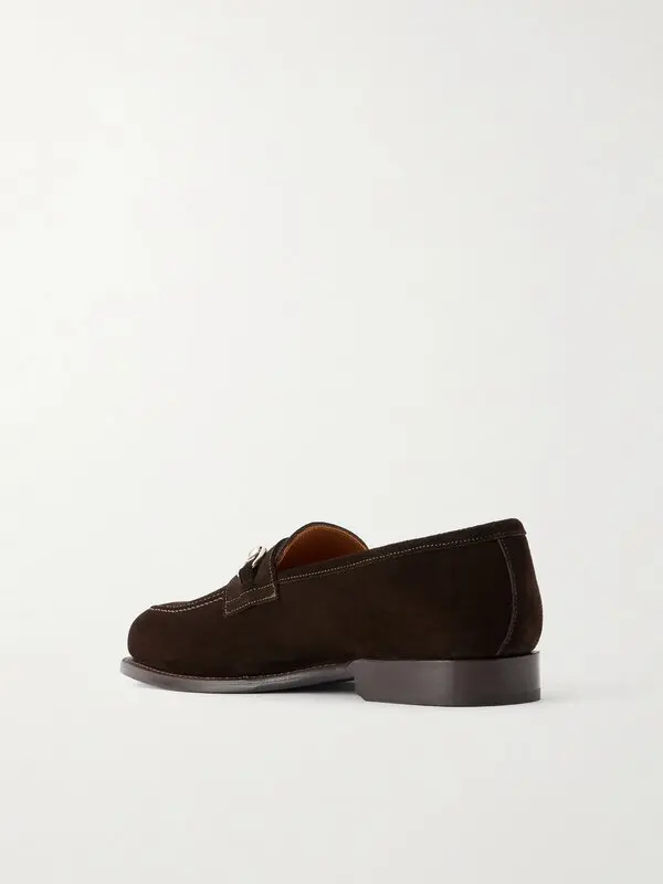 MORJAS The Horsebit Suede Loafers