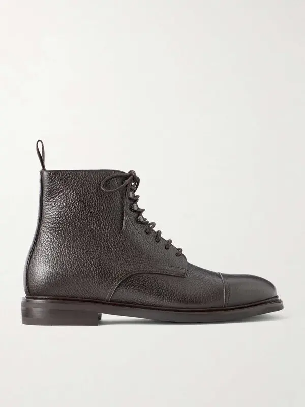 MORJAS Jumper Leather Lace-up Boots - Brown