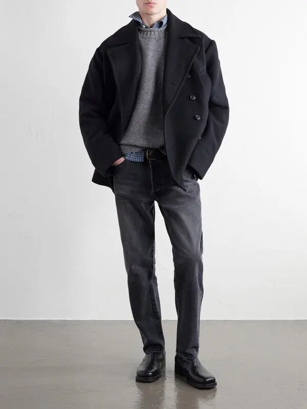AARON LEVINE 90's Straight-leg Washed Jeans