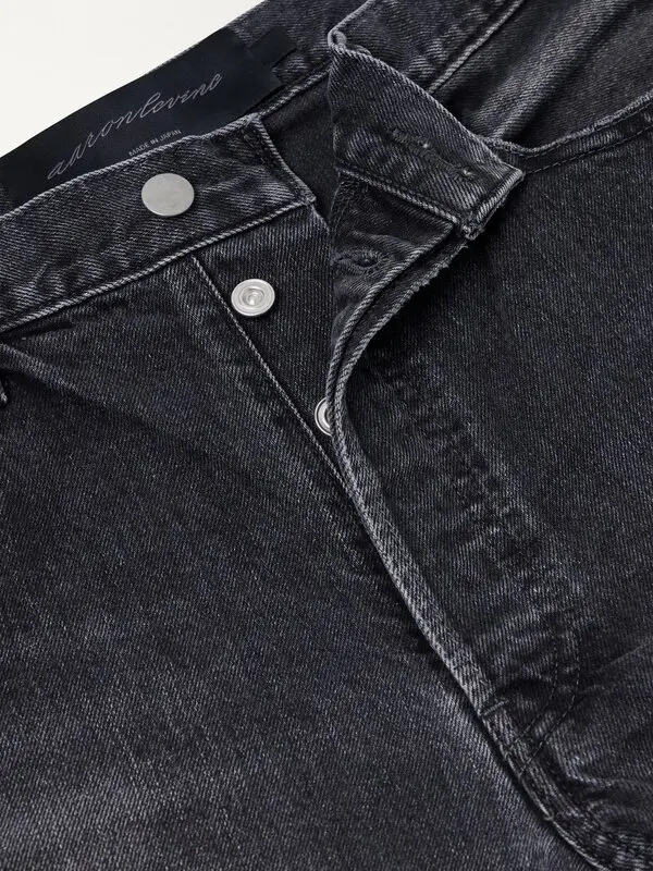 AARON LEVINE 90's Straight-leg Washed Jeans