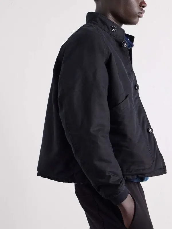 A.PRESSE Paneled Cotton-canvas Jacket