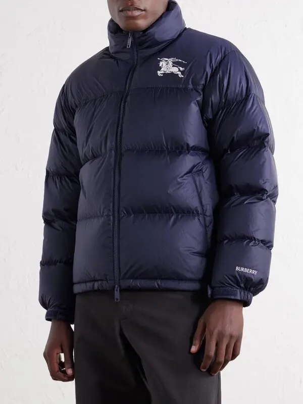 Burberry Highlands Logo-embroidered Quilted Shell Down Jacket