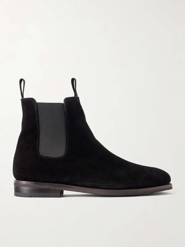 MORJAS Suede Chelsea Boots - Black
