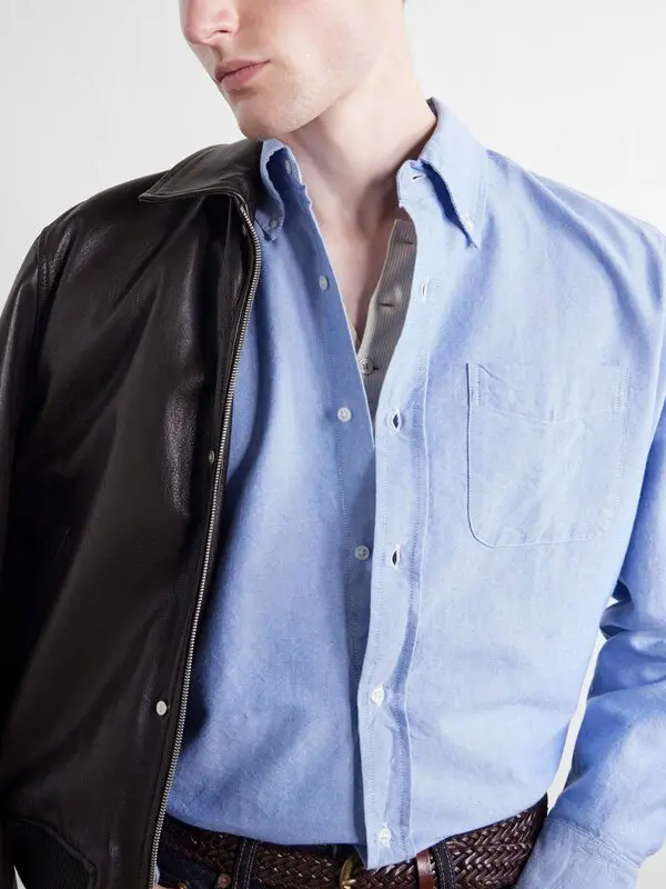 WYTHE Button-down Collar Cotton Oxford Shirt