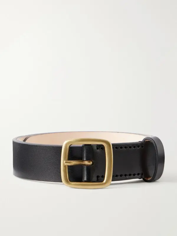 DEHANCHE Baptiste 2.5cm Leather Belt - Black