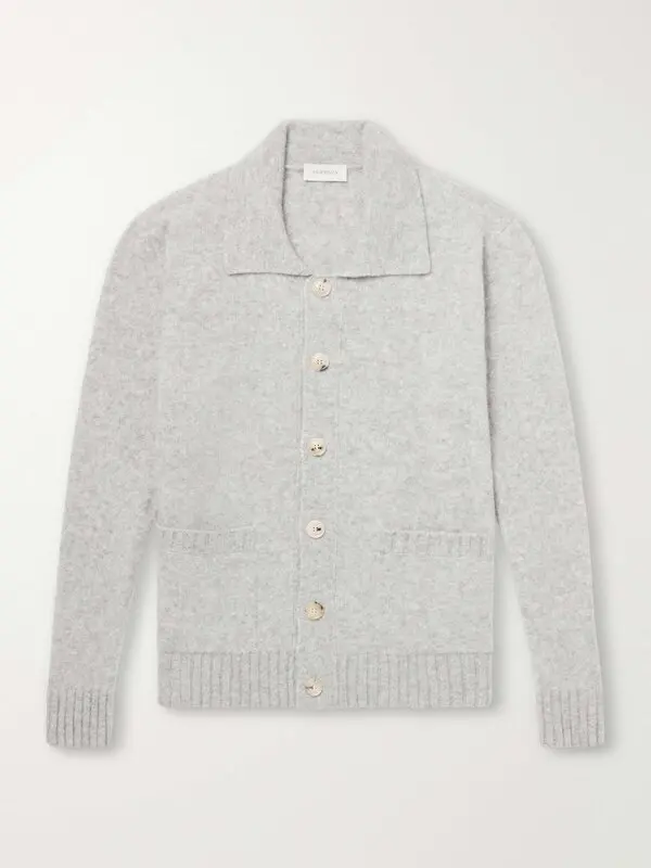PIACENZA CASHMERE 1733 Cashmere-blend Cardigan - Gray